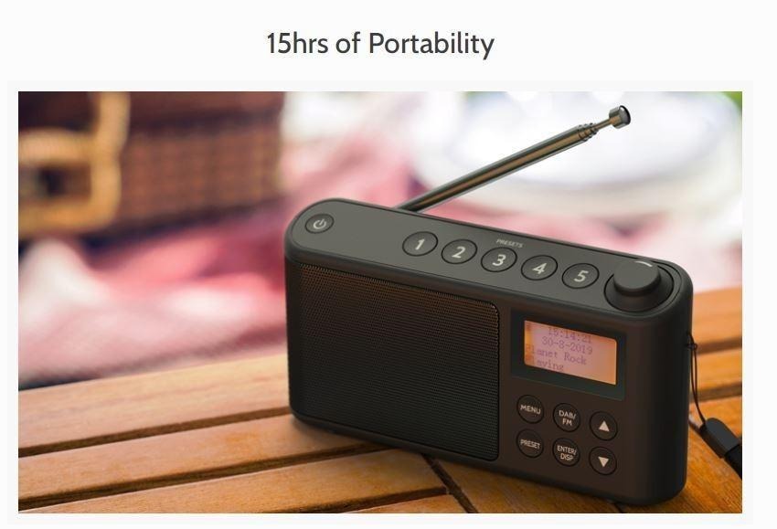 iBox Spectrum Premium Radio with DAB, DAB+ & FM Digital, Black, Audio ...