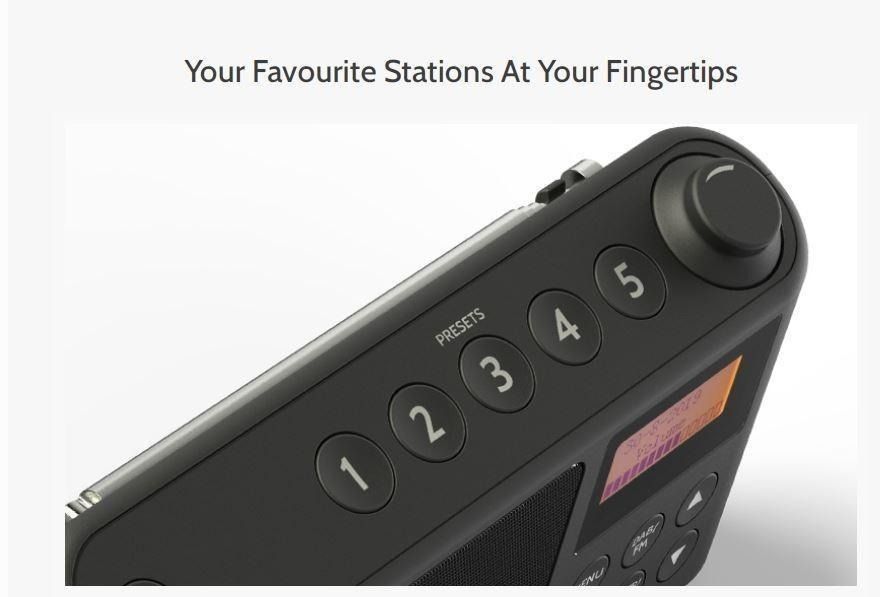 iBox Spectrum Premium Radio with DAB, DAB+ & FM Digital, Black, Audio ...