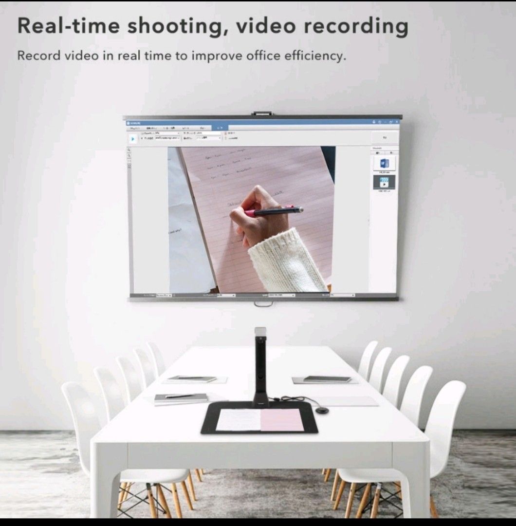 iOCHOW S5 Visualizer 22 MP With OCR Zoom Portable Book Document Scanner ...