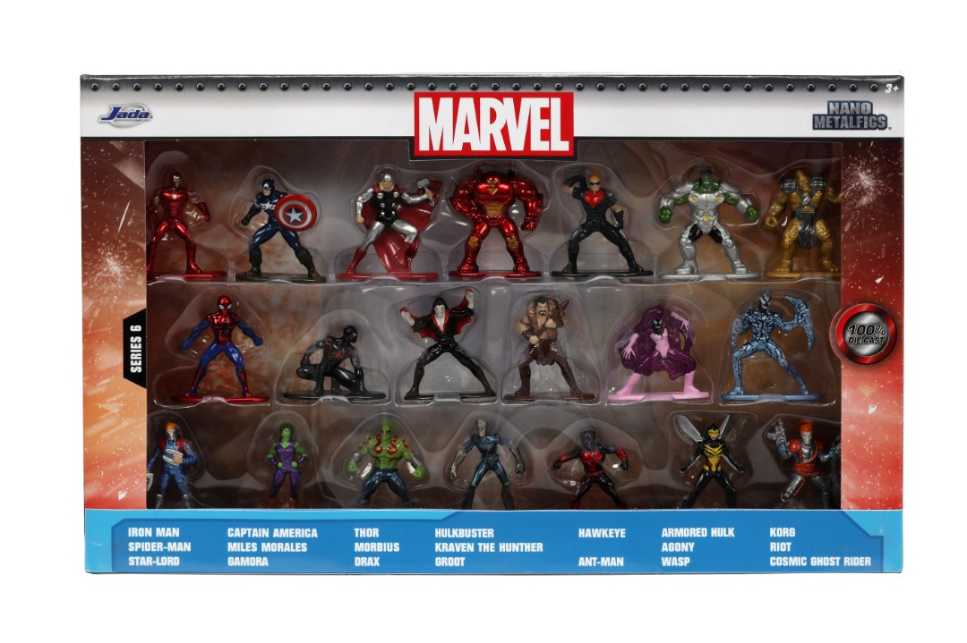 Jada Toys Marvel Nano MetalFigs 20 Pack Wave 6, Hobbies & Toys, Toys ...