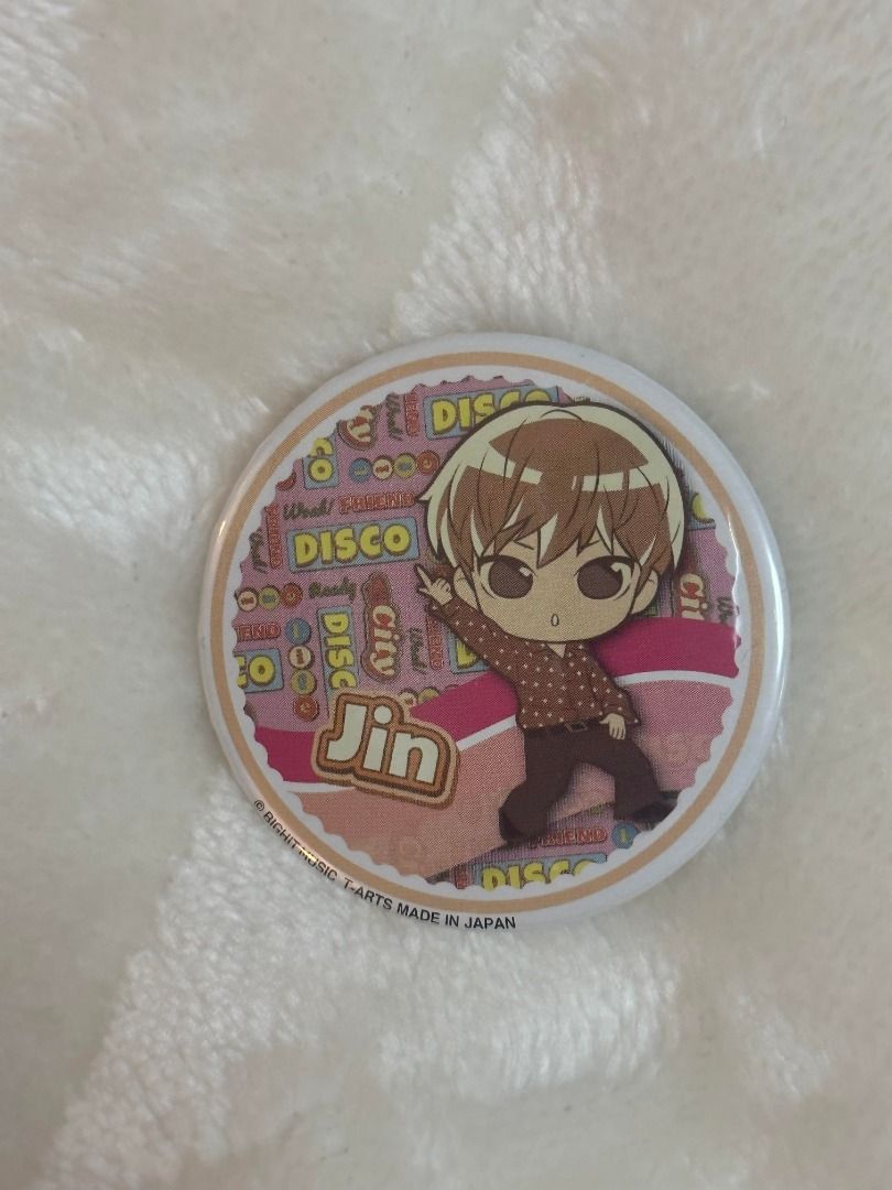 JIN Pin Button BTS Tiny Tan. Bought in Japan, Hobbies & Toys ...