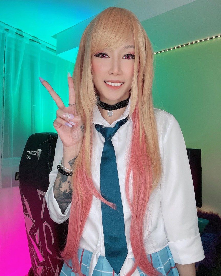 Kitagawa Marin My Dress Up Darling Cosplay Costume Wig Set Hobbies Toys Memorabilia