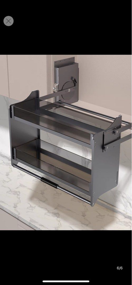 Kitchen upper cabinet pull-down shelving, Furniture & Home Living ...