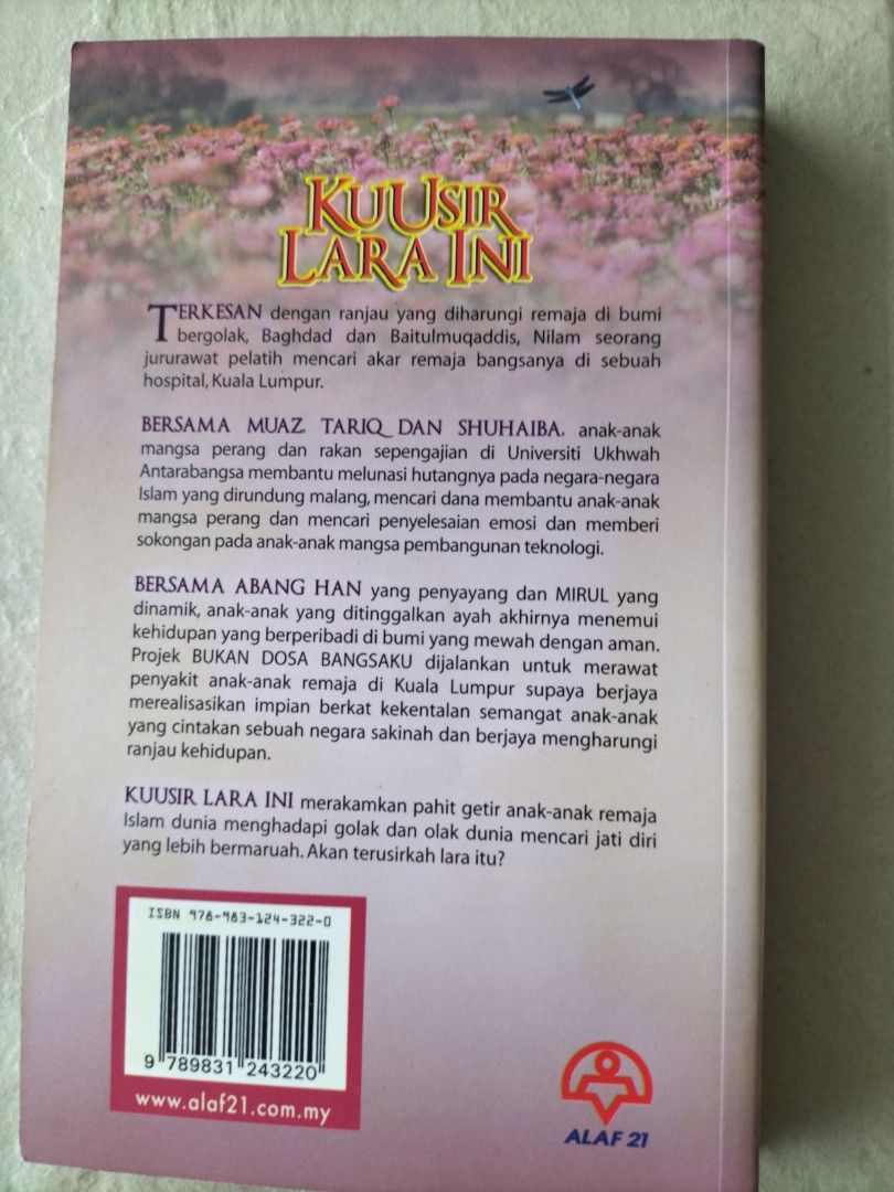 Kuusir Lara ini Aminah Mokhtar, Hobbies & Toys, Books & Magazines, Storybooks on Carousell