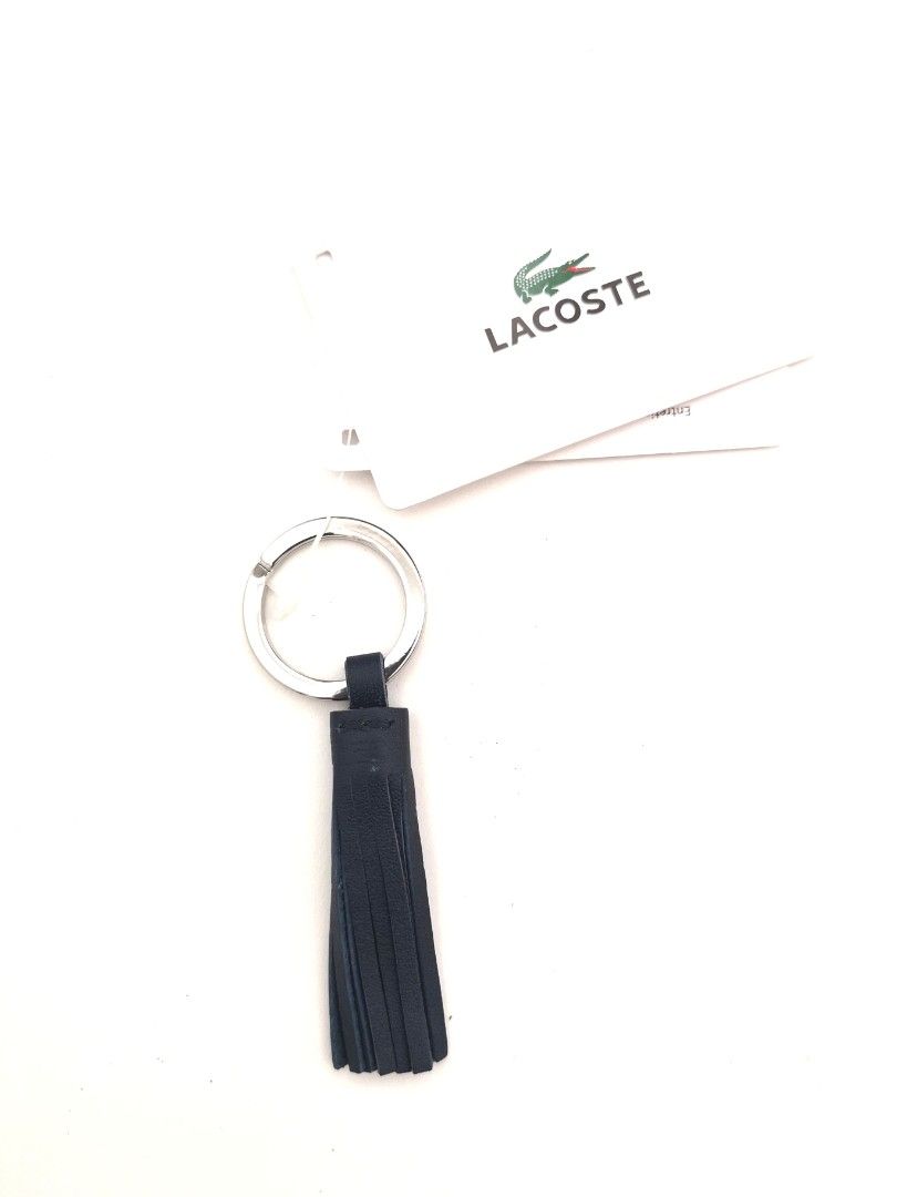 Lacoste Leather Keychain, Women's Fashion, Watches & Accessories, Other ...