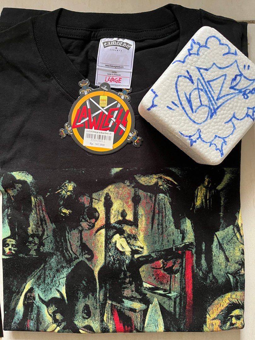 Lawless jkt x Slayer Reign in Blood size L not Metallica, AC/DC ...