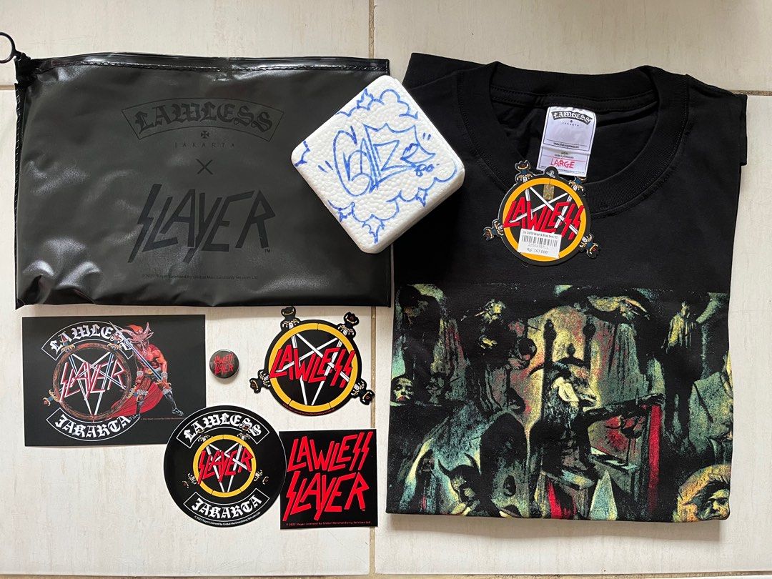 Lawless jkt x Slayer Reign in Blood size L not Metallica, AC/DC ...