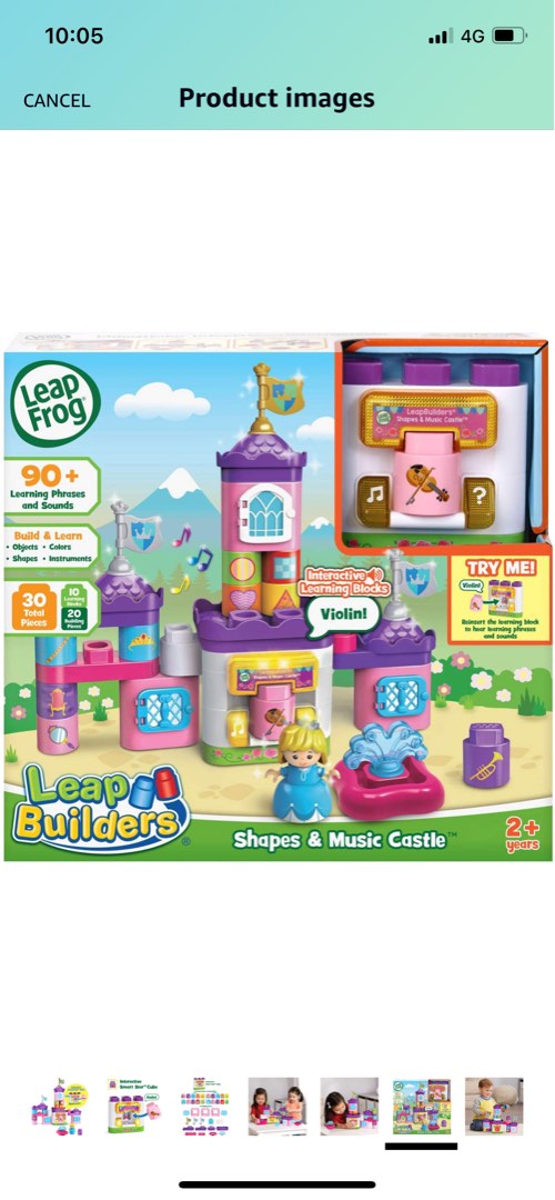 Leapfrog leapbuilders shape and music castle, Hobbies & Toys, Toys ...