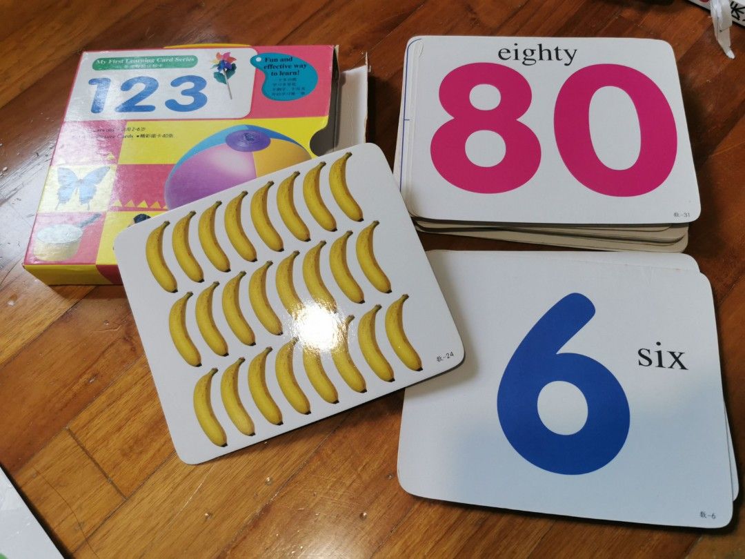 Learning flash cards for 2-4 years old, Hobbies & Toys, Books ...