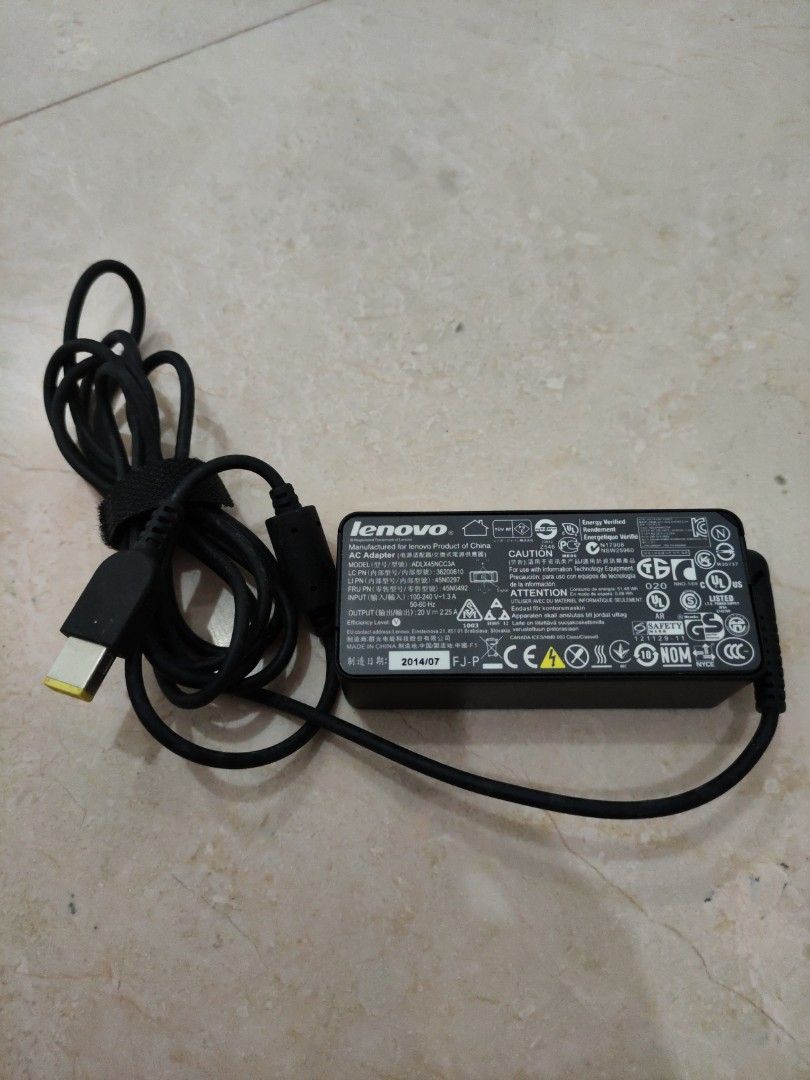 Lenovo Laptop Slim Tip Power Adapter Adaptor Charger Computers Tech Parts Accessories