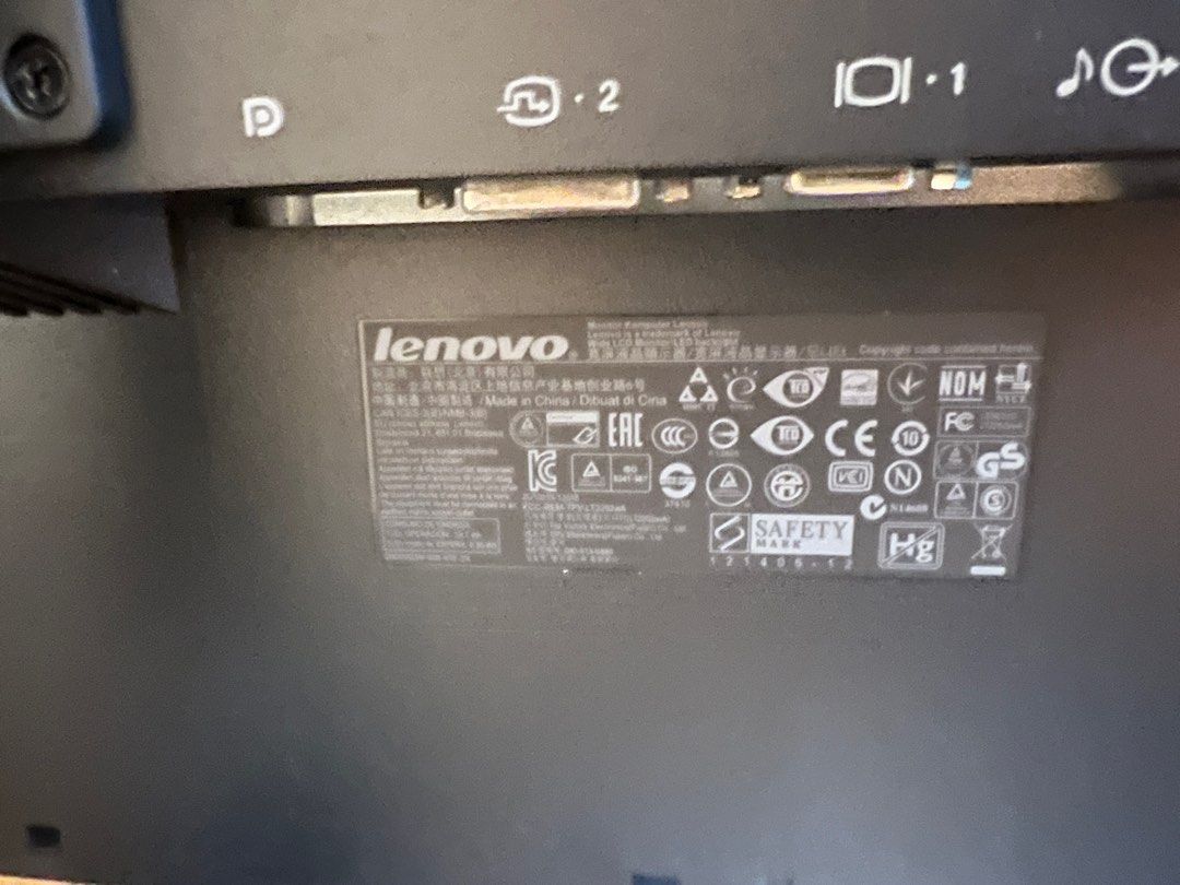 Lenovo thinkvision Wide LED LT2252P, Computers & Tech, Parts ...