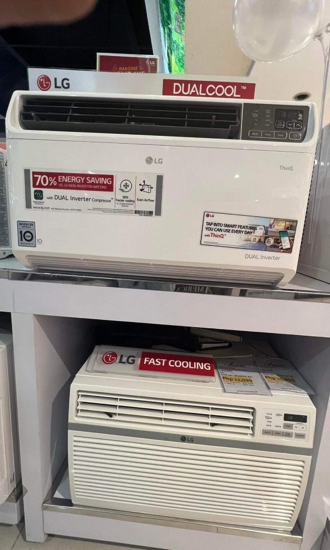 Lg Dual Inverter window type Aircon, TV & Home Appliances, Air ...