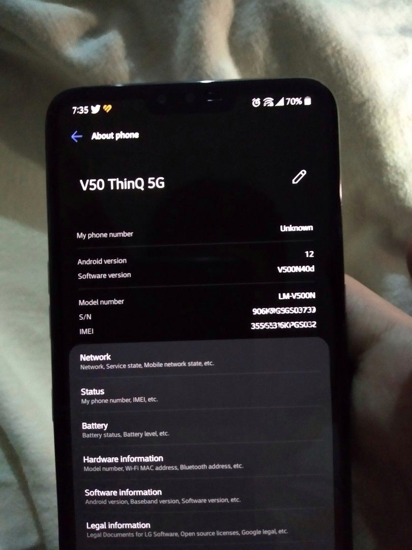 LG V50 5G ThinQ 6GB RAM 128GB Storage, Mobile Phones & Gadgets, Mobile Phones, Android Phones ...