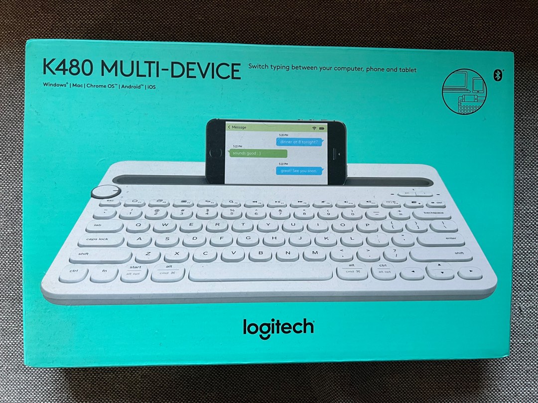 Logitech Bluetooth Keyboard, 電腦＆科技, 電腦周邊及配件, 電腦鍵盤及相關產品 - Carousell
