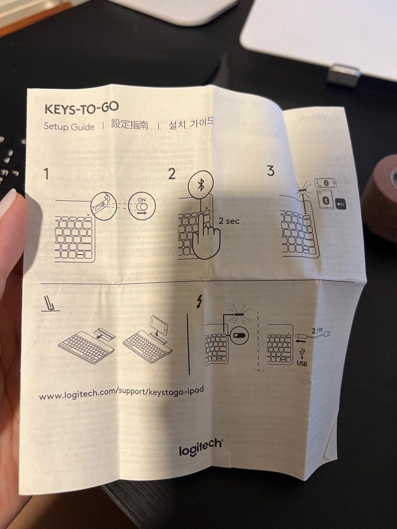 Logitech bluetooth keyboard (korean), Computers & Tech, Parts ...