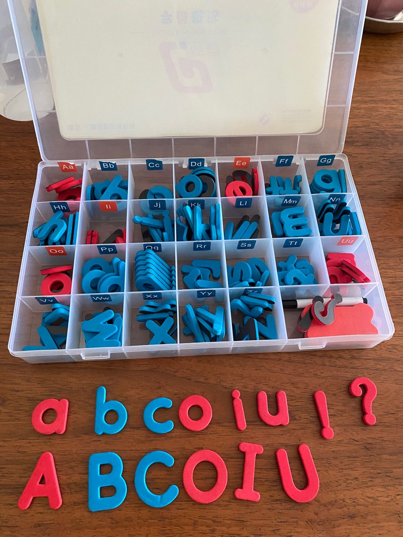 Magnetic alphabet letters, Hobbies & Toys, Toys & Games on Carousell