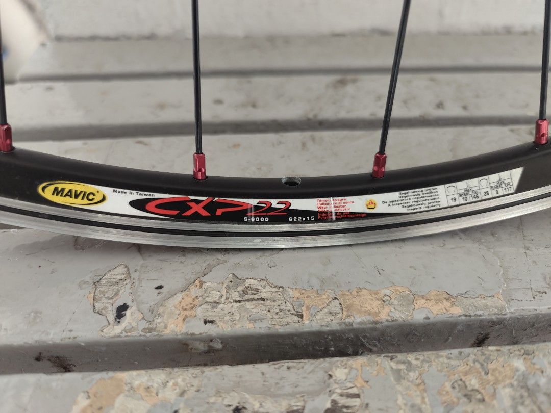 Mavic cxp 22 700c rim brake wheelset, Sports Equipment, Bicycles ...