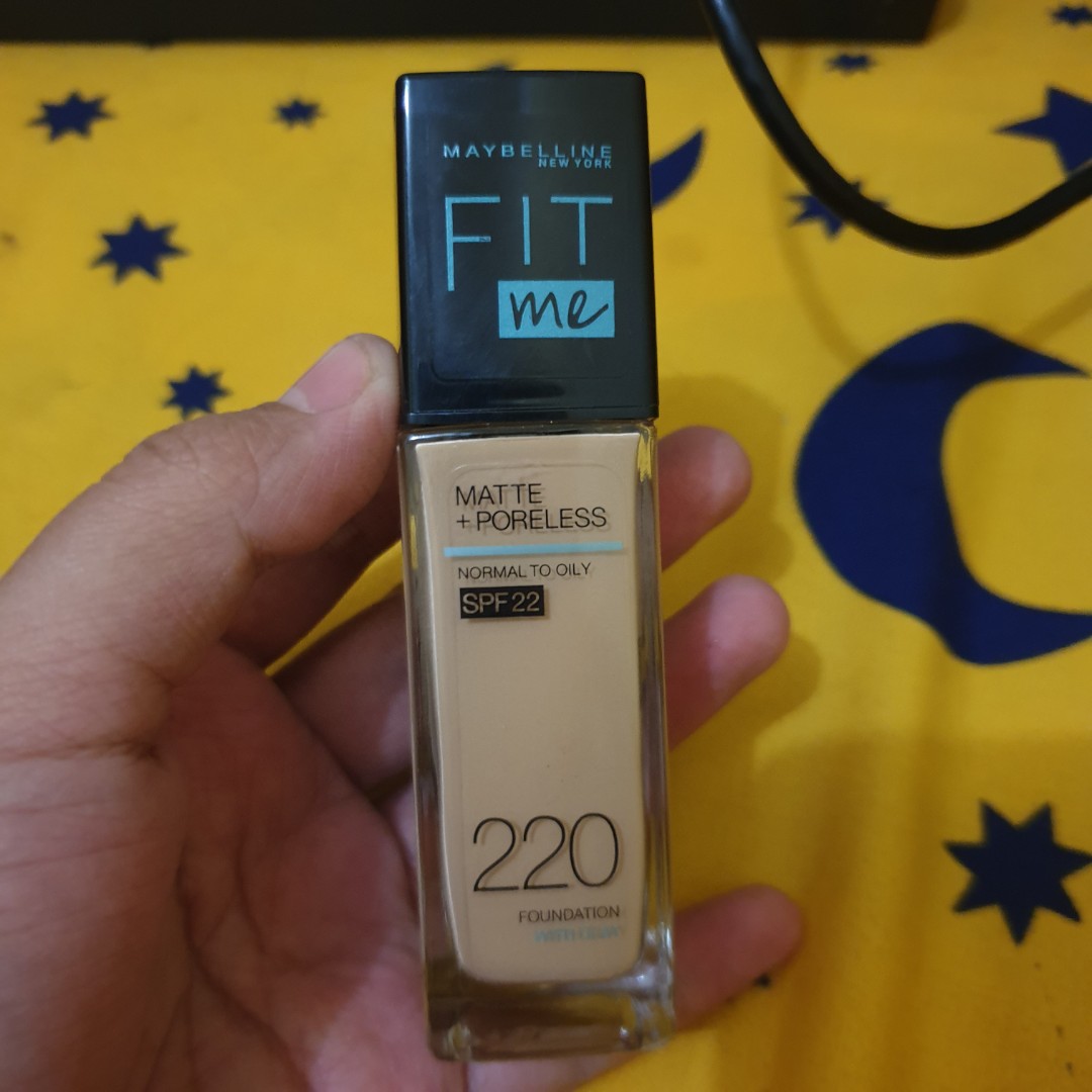 MAYBELLINE FIT ME FOUNDATION MATE PORELESS SHADE 220, Kesehatan ...
