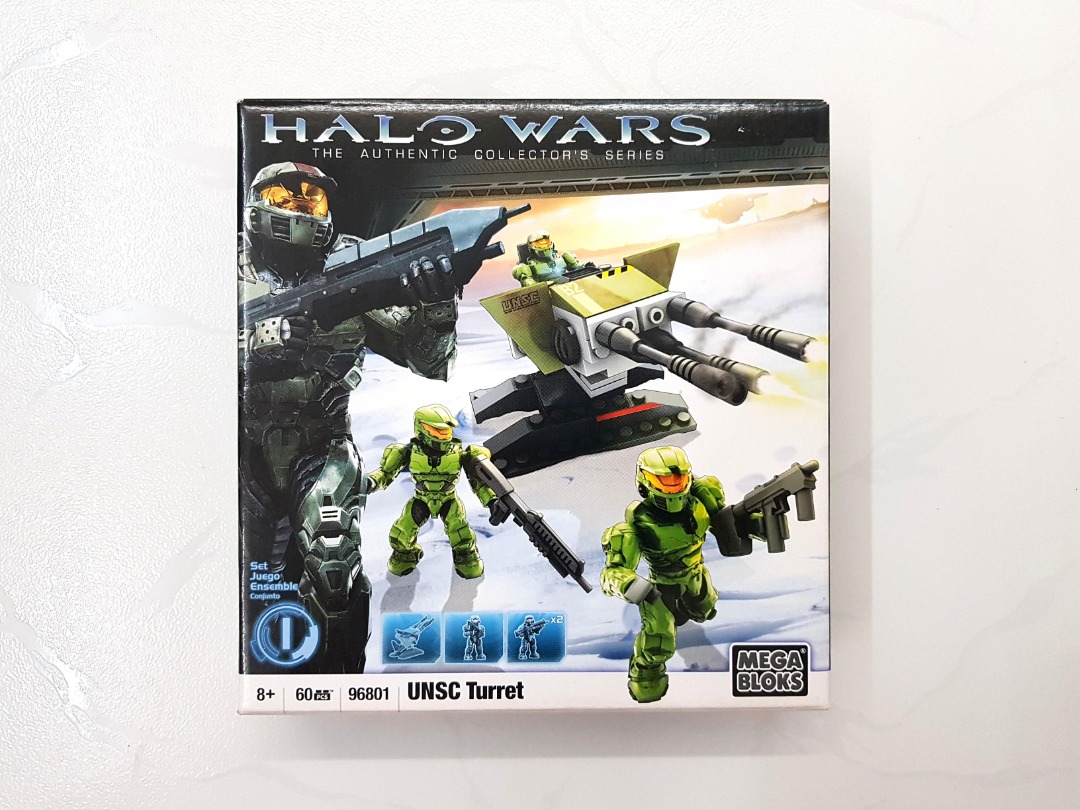 Mega Bloks Halo 96801 60pcs UNSC Turret c/w 3nos Green Spartan IV ...