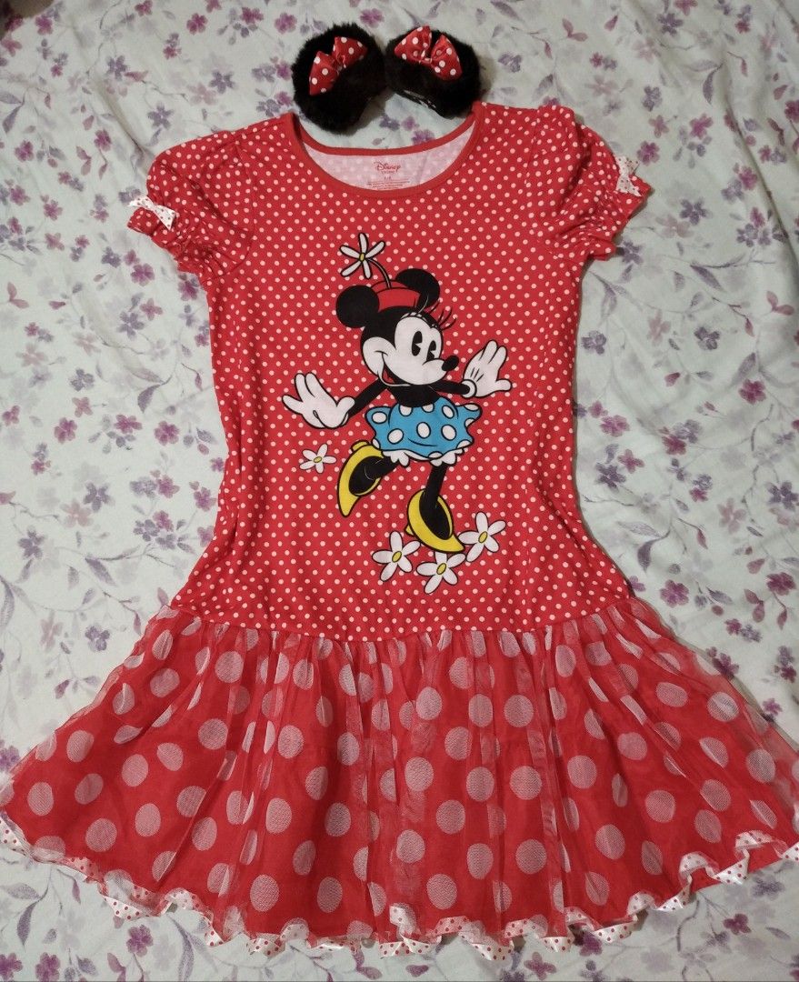 Mickey mouse dress, Babies & Kids, Babies & Kids Fashion on Carousell
