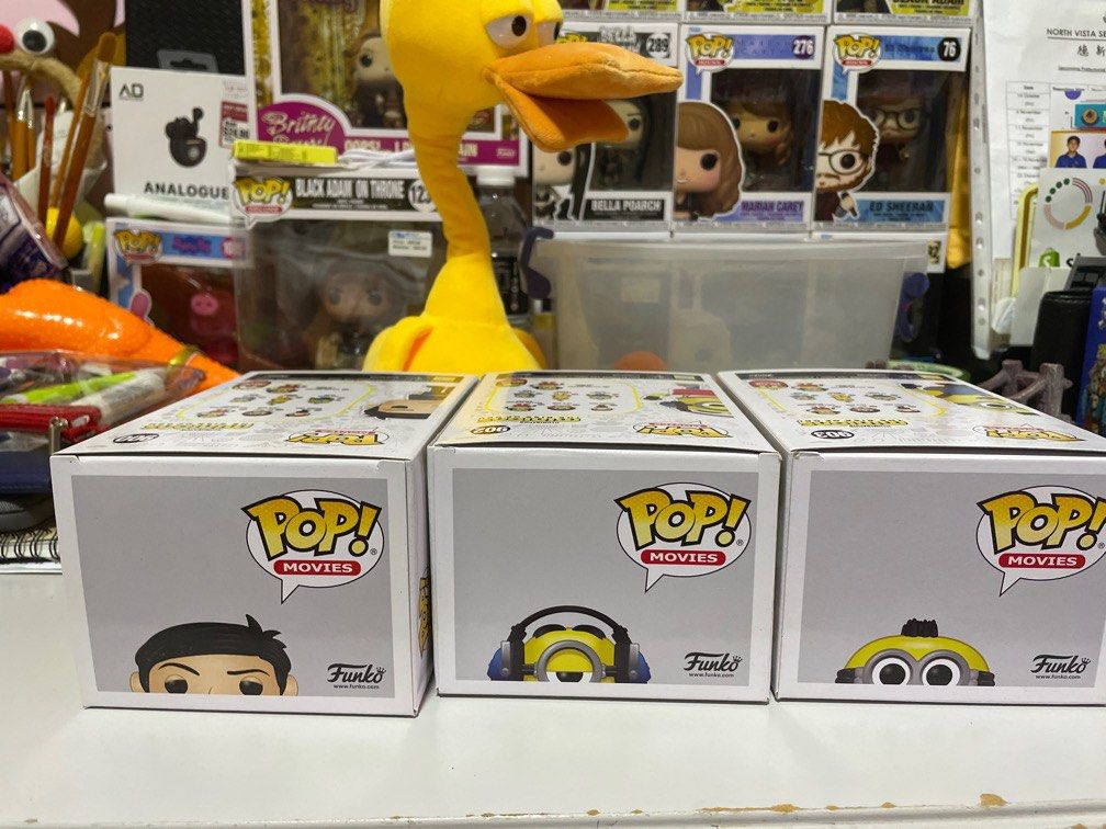 Minions Rise Of Gru Funko Pop Set (Young Gru, Roller Skating Stuart ...