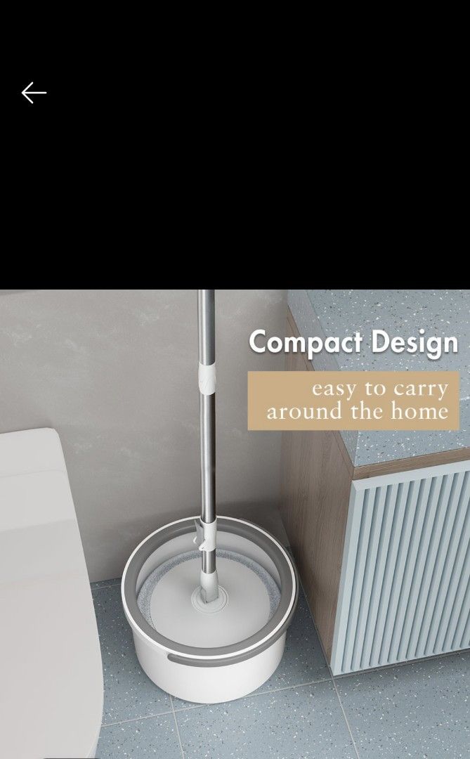 Mop - Clean water spin mop, Furniture & Home Living, Cleaning ...