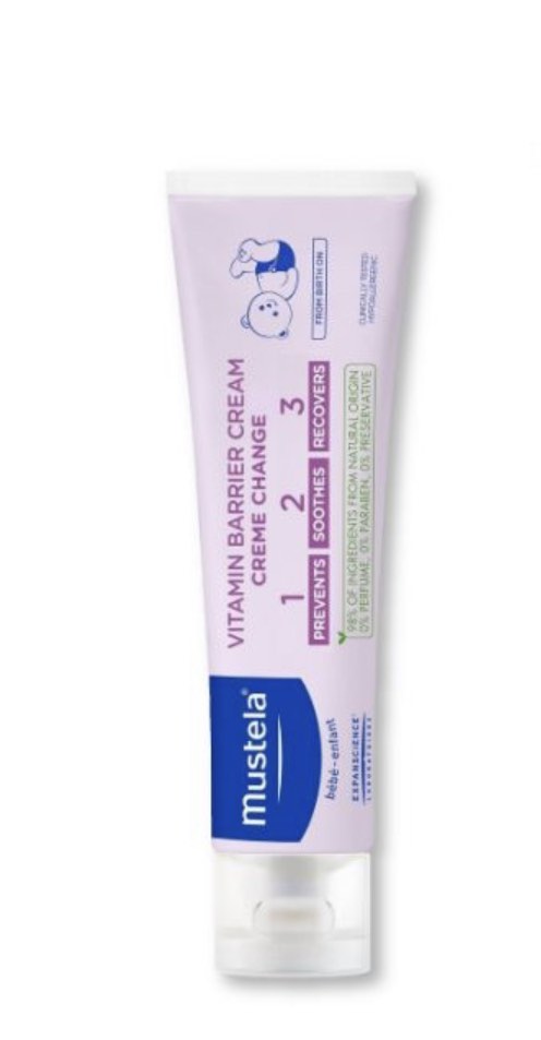 Mustela Vitamin Barrier Diaper Rash Cream 123, 100ml, Babies & Kids ...