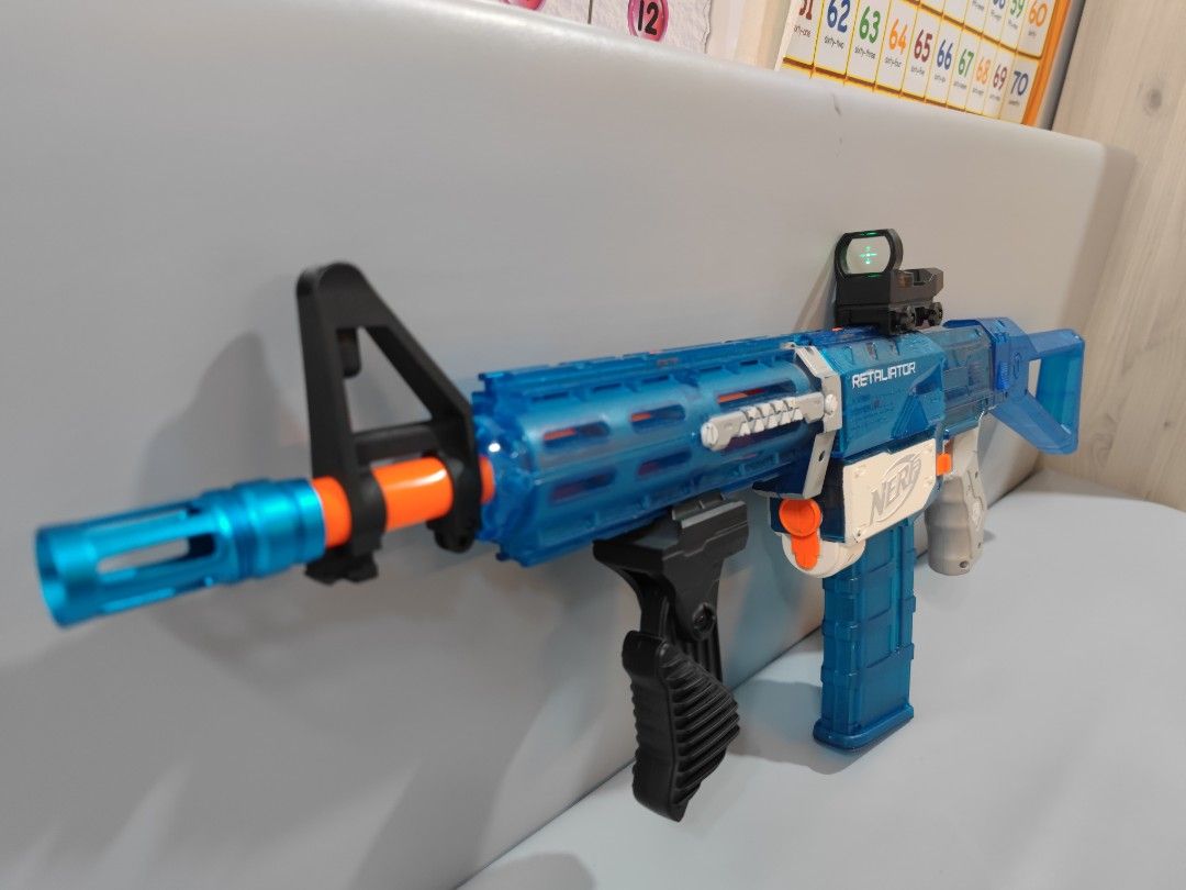 Nerf retaliator sonic ice edition mod toy gun, Hobbies & Toys, Toys ...