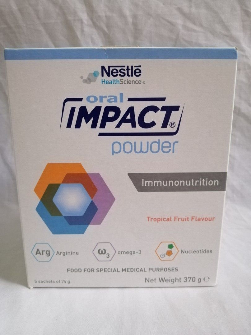 (BN 370g)Nestle Oral IMPACT Powder (5 sachets of 74g), Health ...