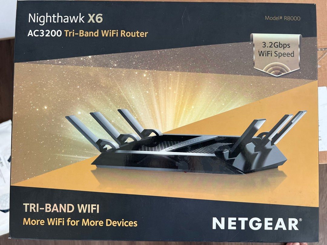 Netgear nighthawk X6 AC 3200 router, Computers & Tech, Parts ...