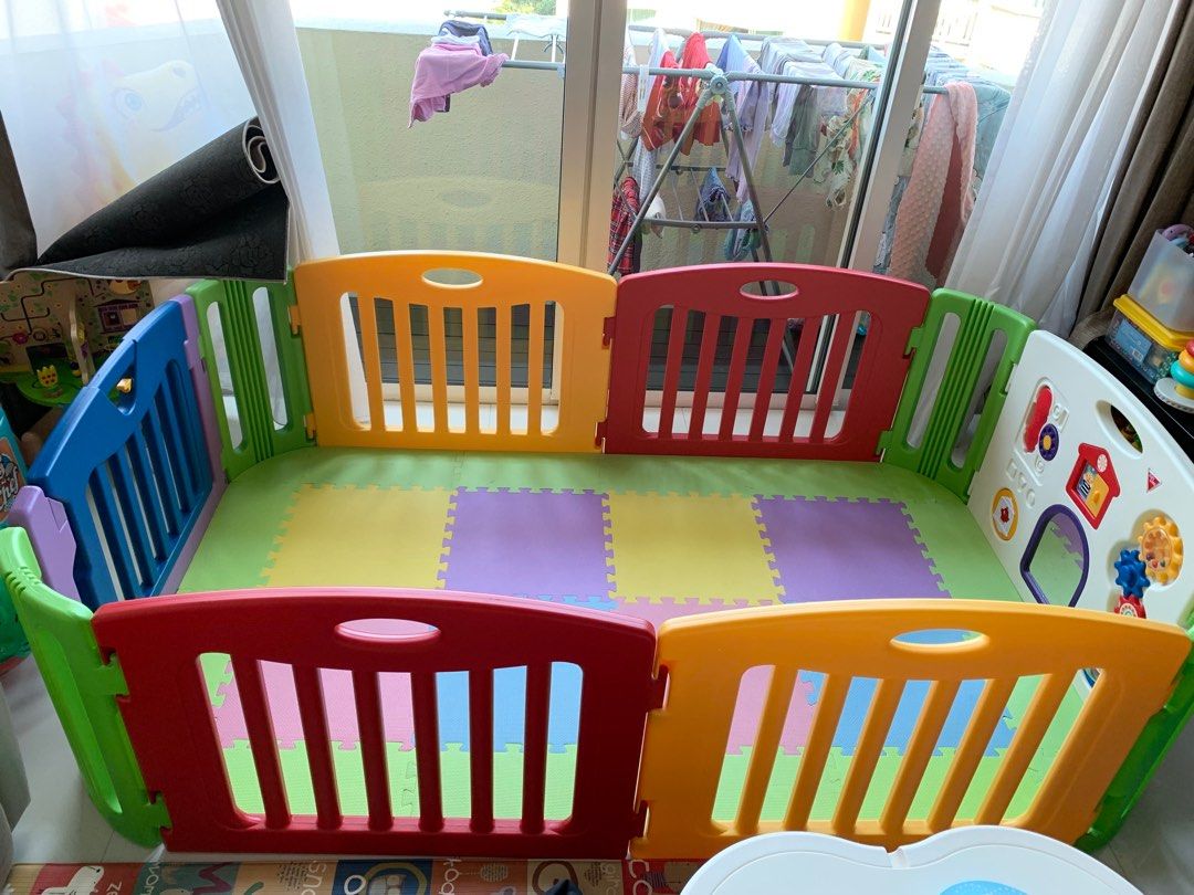Nihon Ikuji 6 Panel Play Yard, Babies & Kids, Infant Playtime on Carousell