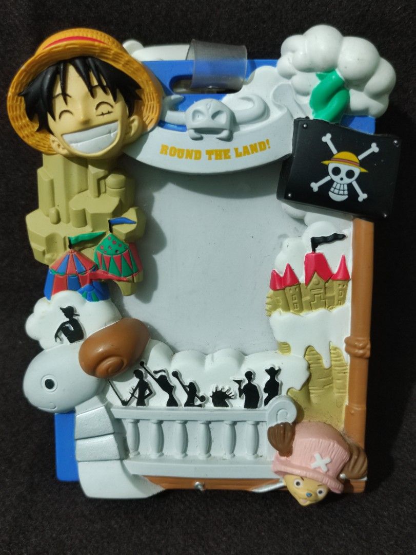 One Piece Anime SHC Mugiwara Pirate Crew with Going Merry Ship 3D ...