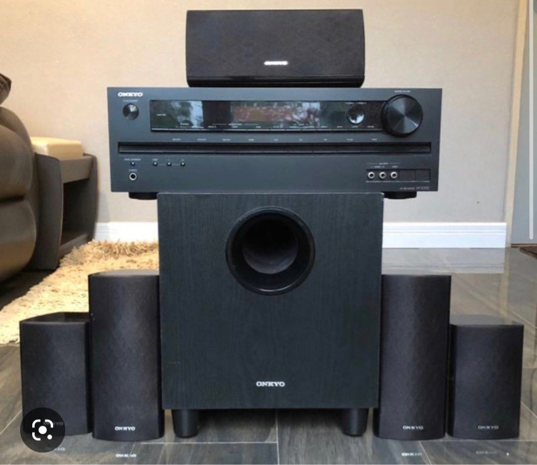 Onkyo HT R390 5:1 home theatre system, Audio, Soundbars, Speakers & Amplifiers on Carousell