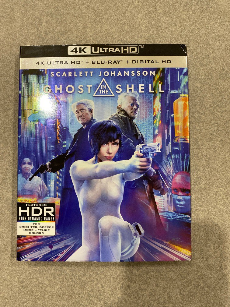 Original 4K Blu Ray Ghost In The Shell Blu Ray Scarlett Johansson ...