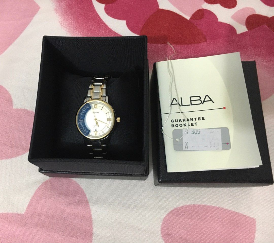 ORIGINAL ALBA Sapphire Water Resistant Watch For Women, Women's Fashion ...