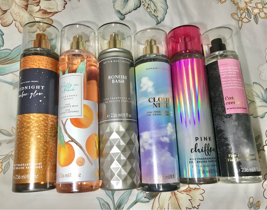 Original Bath and Body Works Bundle Take All 6 Mist for 2500, Beauty & Personal Care, Fragrance ...