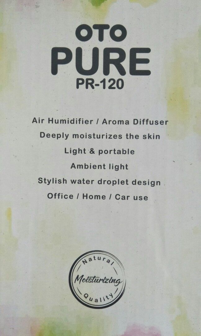 OTO Pure PR-120 Air Humidifier/ Aroma diffuser, TV & Home Appliances, Air Purifiers ...