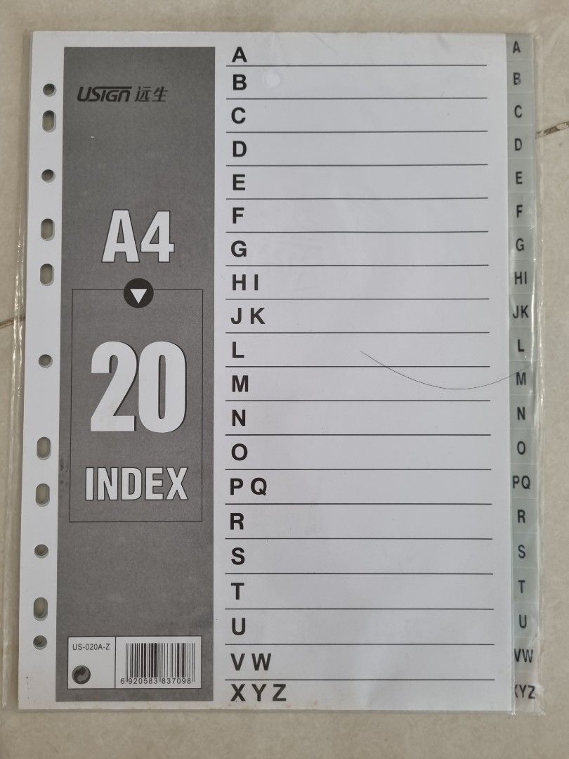 Paper index/paper dividers, Hobbies & Toys, Stationery & Craft ...