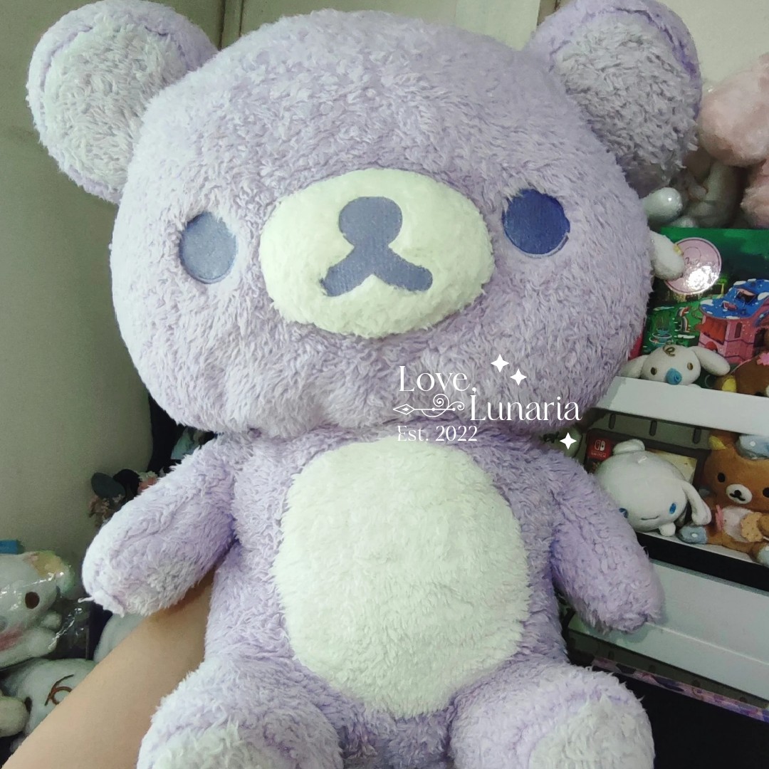 Pastel Purple Rilakkuma Big Plush, Hobbies & Toys, Toys & Games on ...