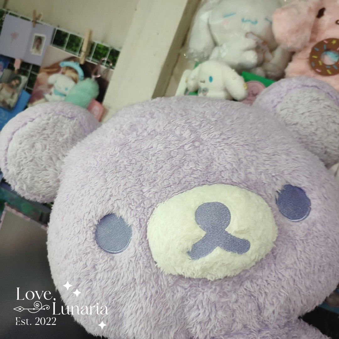 Pastel Purple Rilakkuma Big Plush, Hobbies & Toys, Toys & Games on ...