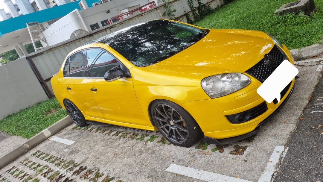 Pearl Yellow VK Jetta for personal rental, Cars, Car Rental on Carousell