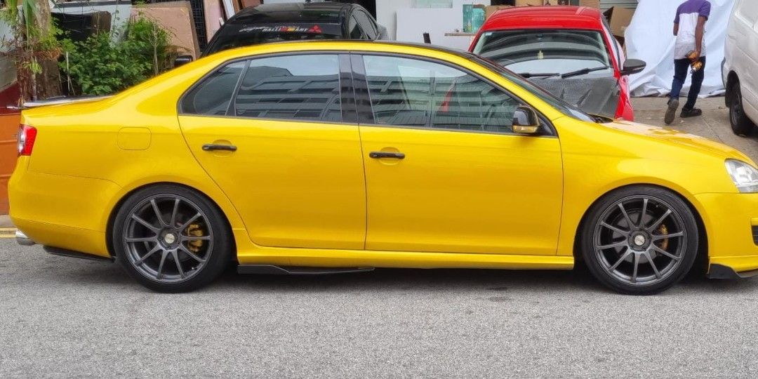 Pearl Yellow VK Jetta for personal rental, Cars, Car Rental on Carousell