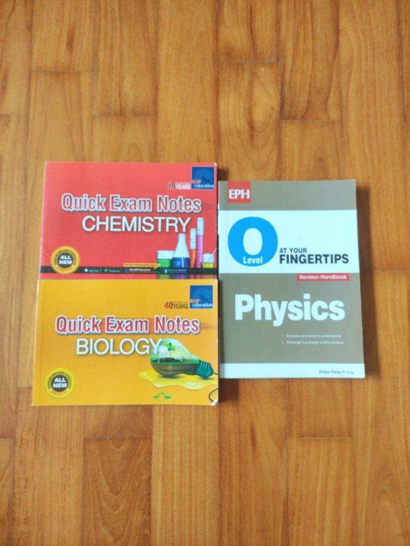 Physics/Chemistry/Biology O Level Pure Sciences Handbooks, Hobbies ...