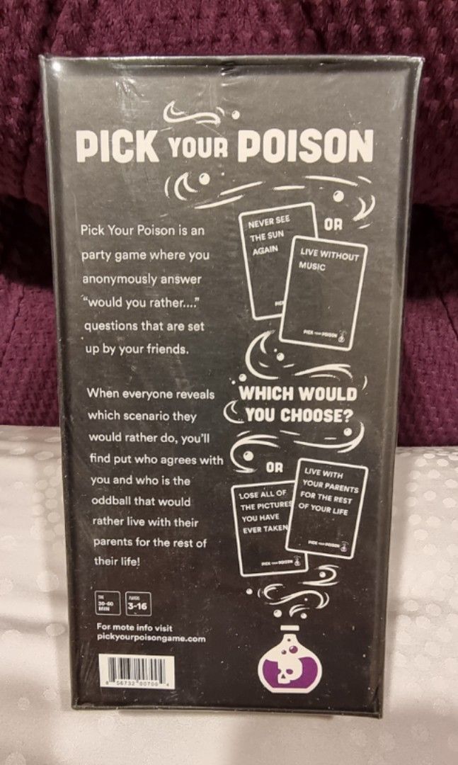 Pick Your Poison Card Game, Hobbies & Toys, Toys & Games on Carousell