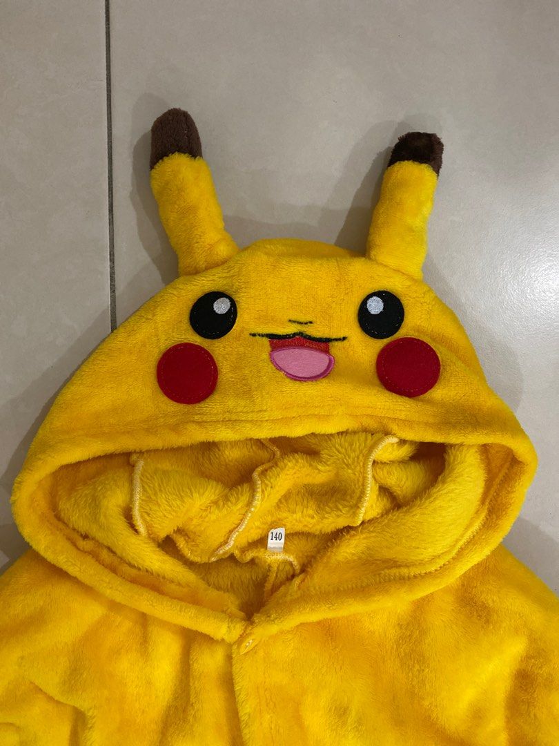Pikachu fleece overalls., Babies & Kids, Babies & Kids Fashion on Carousell