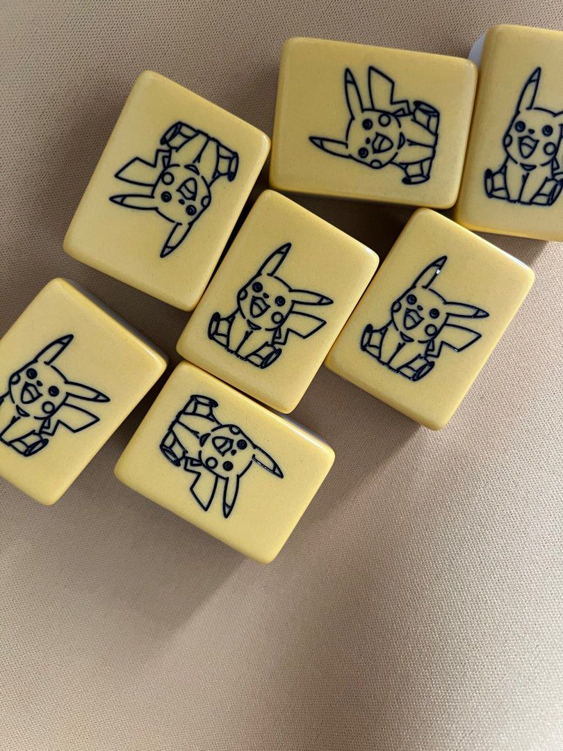 Pikachu Mahjong Set, Hobbies & Toys, Toys & Games on Carousell