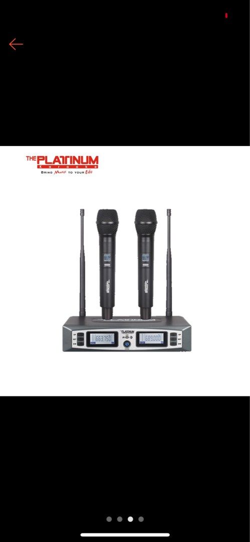 Platinum wireless microphone, Audio, Microphones on Carousell