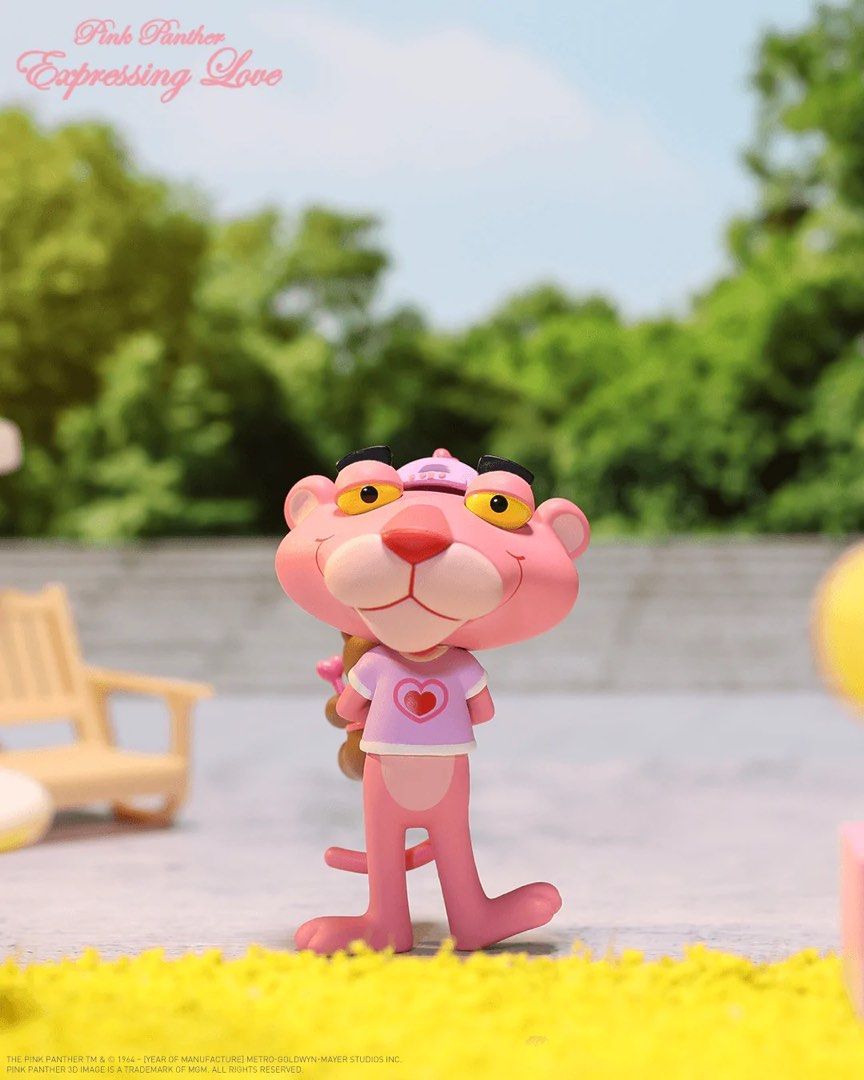 Popmart Pink Panther Expressing Love, Hobbies & Toys, Toys & Games on ...