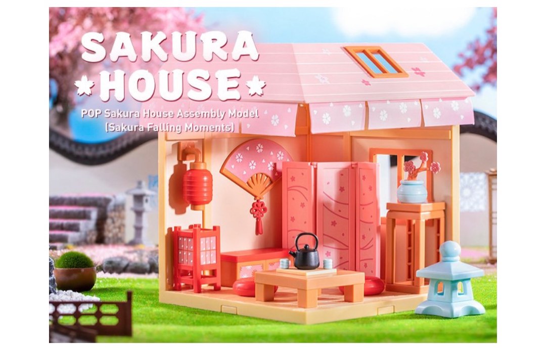 Popmart sakura house assembly model, Hobbies & Toys, Toys & Games on ...