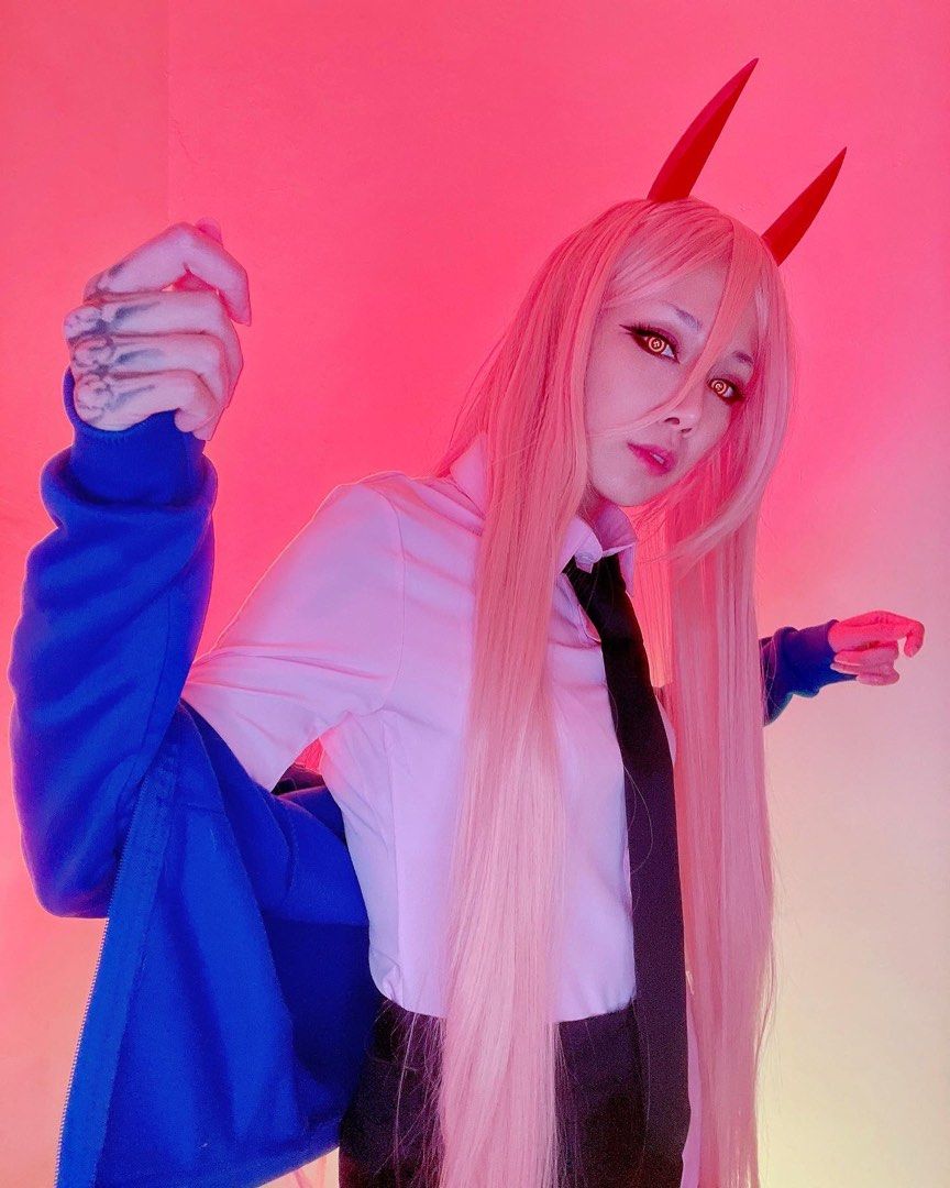 Power | Chainsaw Man Cosplay Costume/Wig Set, Hobbies & Toys ...